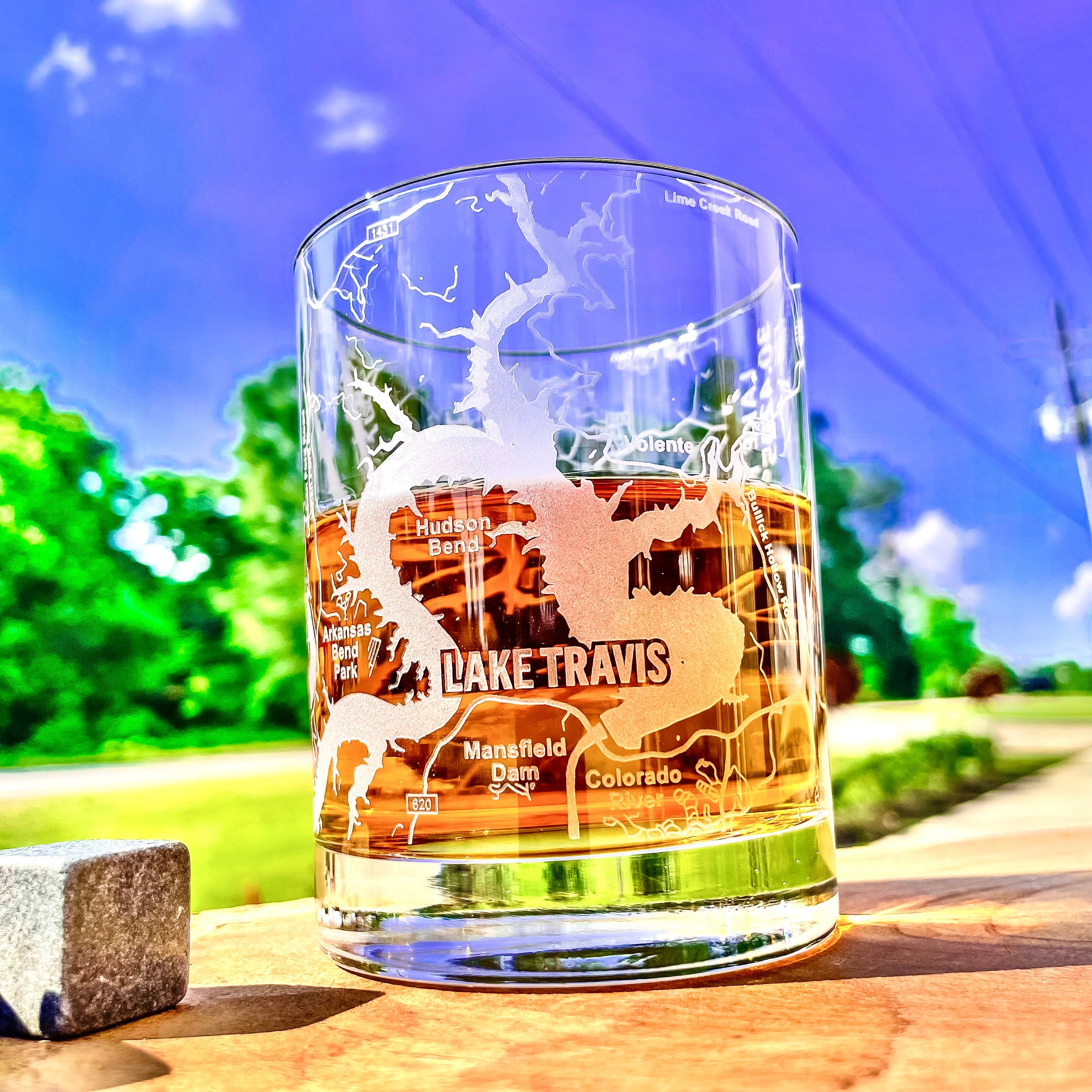 Map Glass Collection – Lone Star Etch